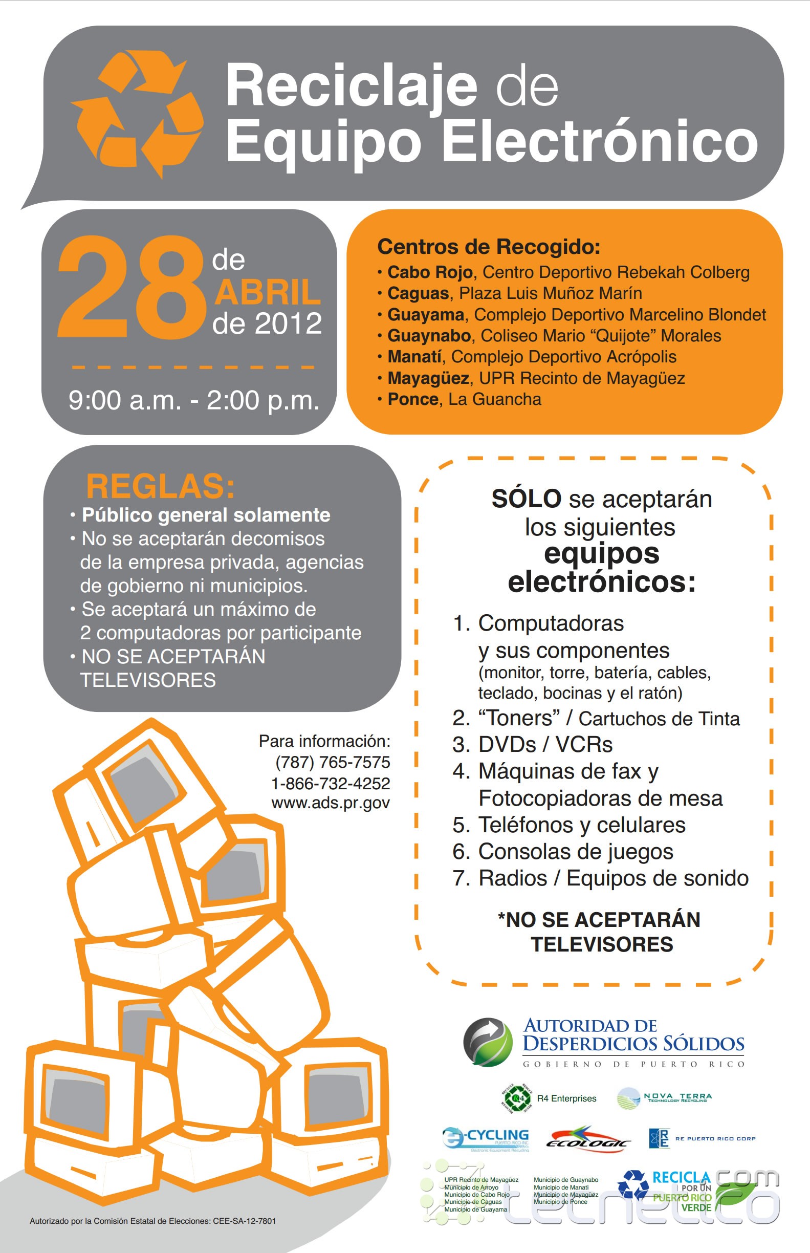 Anuncian evento para reciclaje de equipos electrónicos en Puerto Rico ...