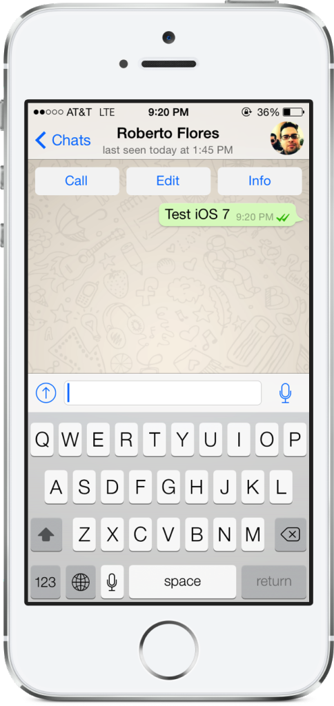 WhatsApp actualizado con nueva interfaz y funciones para iOS 7